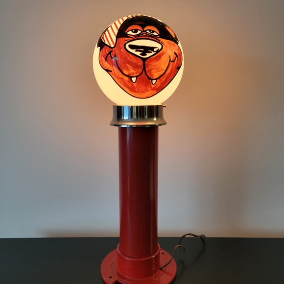 Accents | Red Cartoon Character Lamp | Poshmark